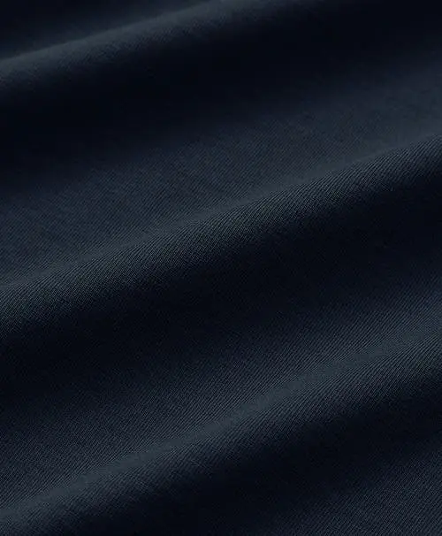 PACT Luxe Stretch Jersey Slim Long Sleeve Tee - Midnight Blue
