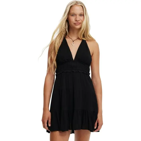 COTTON ON Danielle Halter Sundress - Black