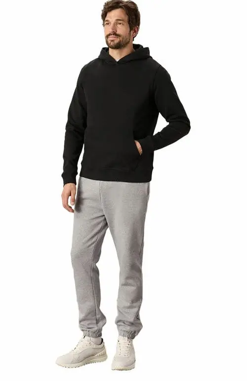 PACT Organic Cotton Cloud Brushed Fleece Pullover Hoodie - Black
