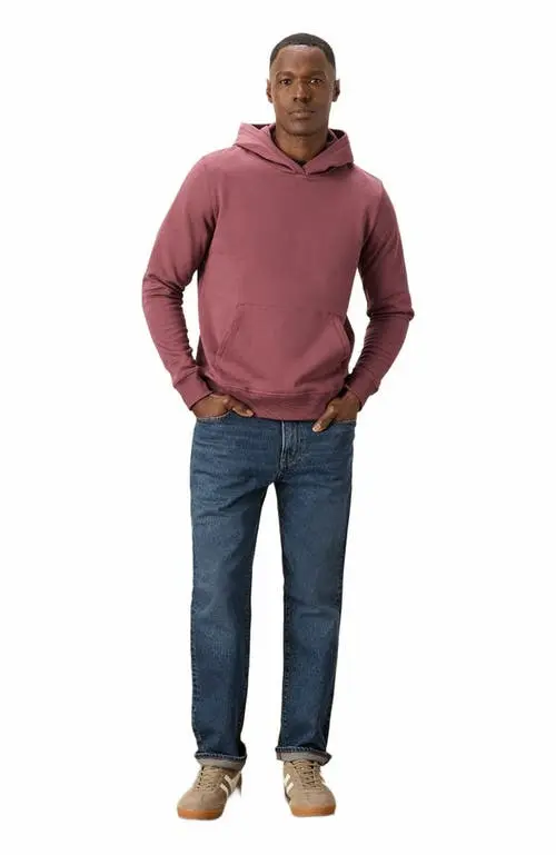 PACT Organic Cotton Cloud Brushed Fleece Pullover Hoodie - Mauve