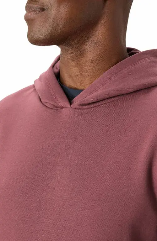 PACT Organic Cotton Cloud Brushed Fleece Pullover Hoodie - Mauve
