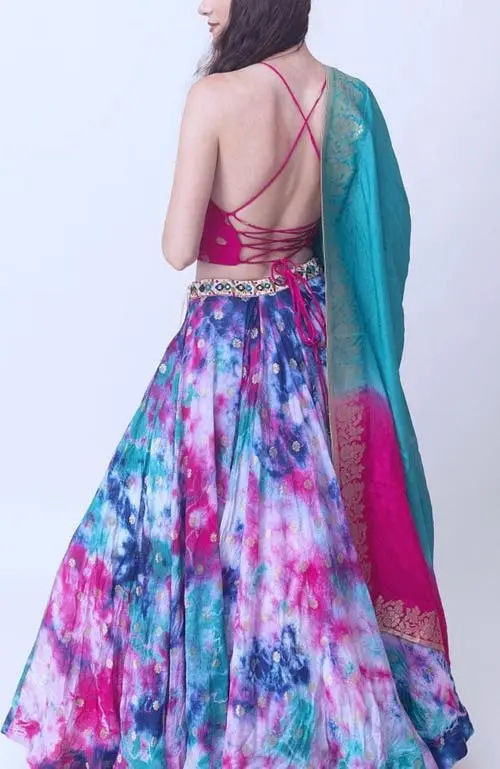 RAAS Maya Hand Tie-dye Lehenga Choli Set