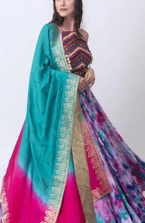 RAAS Maya Hand Tie-dye Lehenga Choli Set