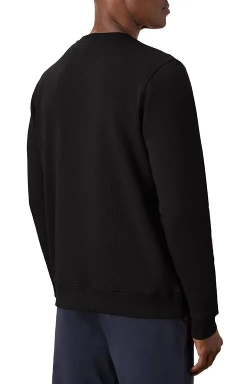 PACT Organic Cotton Cloud Brushed Fleece Crew Sweatshirt - Black