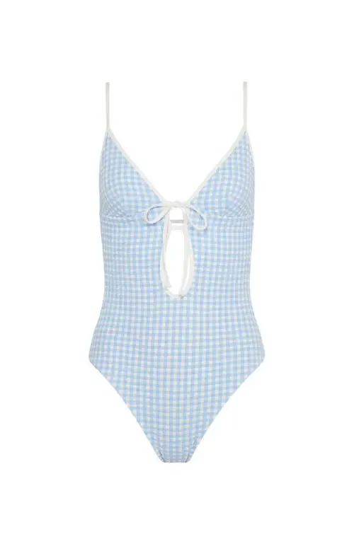 Onia Soleil Tie Front One-piece