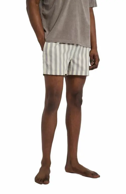 Onia Charles 4" Swim Trunk - Cinder/cream