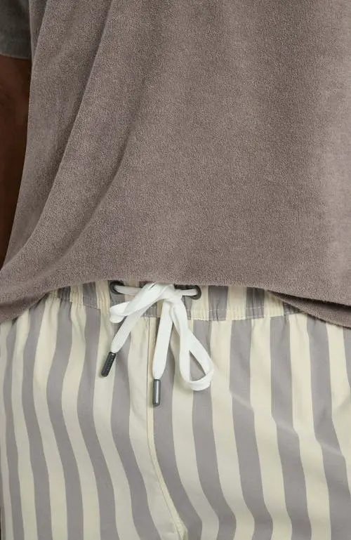Onia Charles 4" Swim Trunk - Cinder/cream