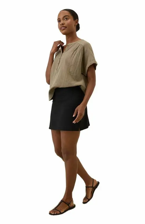 PACT Organic Cotton Pocket Skort - Black