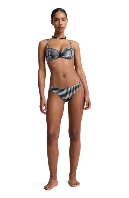 Onia Marilyn Underwire Bikini Top - Black/white