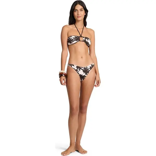 Onia Palermo Bandeau Bikini Top - Egret/espresso