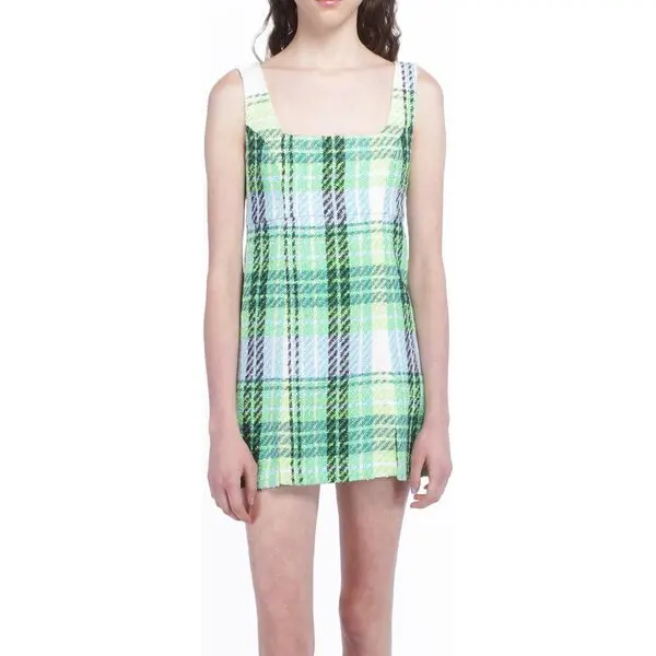 Anna Sui Capri Plaid Mini Dress