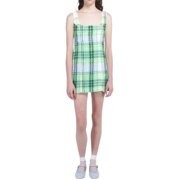 Anna Sui Capri Plaid Mini Dress