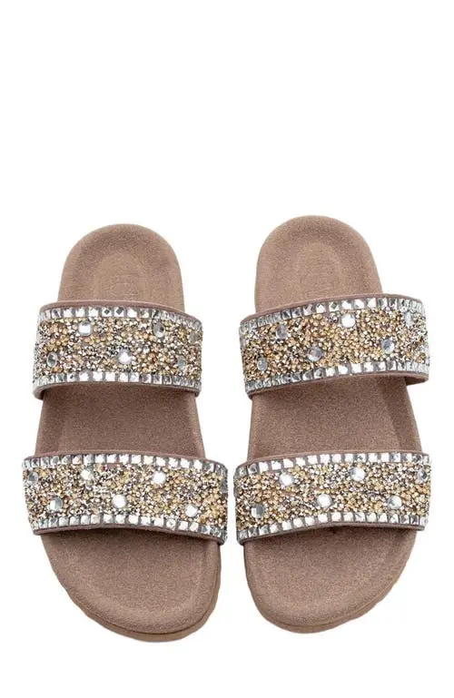 FOREVER & ALWAYS SHOES Jamie Leather Slide Sandal