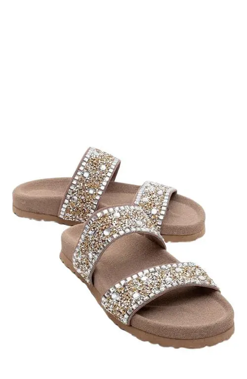 FOREVER & ALWAYS SHOES Jamie Leather Slide Sandal