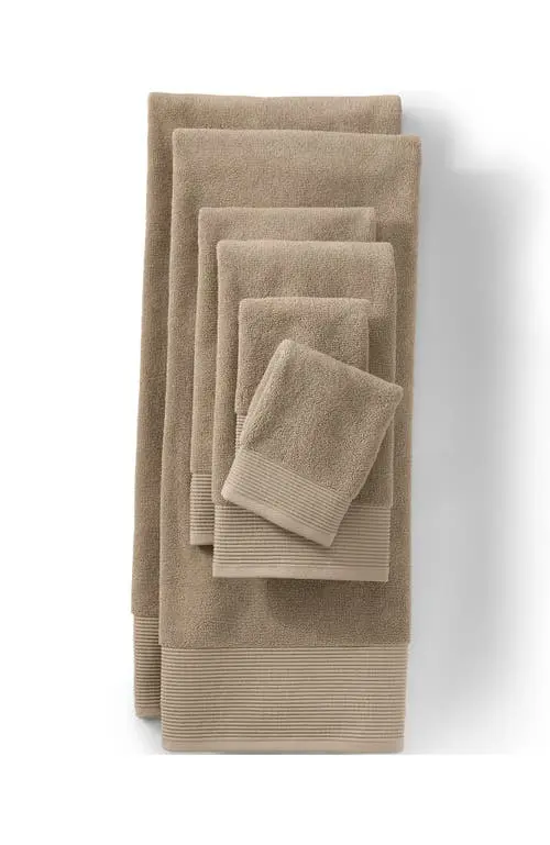 LANDS' END Premium Supima Cotton Towel - Classic Khaki