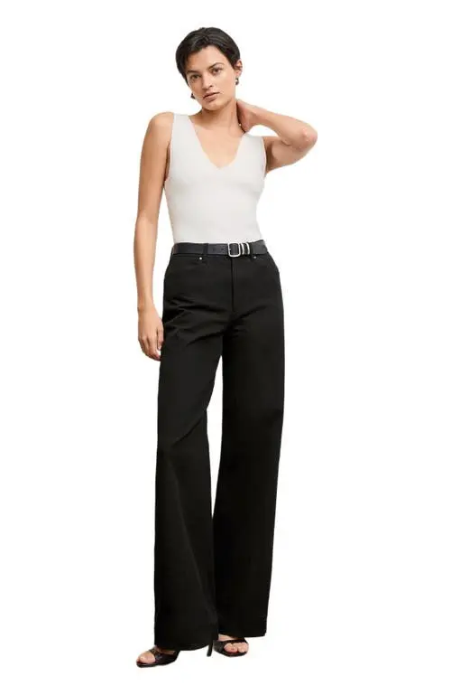M.M.LAFLEUR Milo Wide-leg Jean - Black