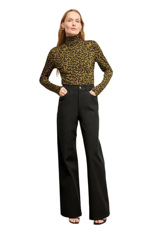 M.M.LAFLEUR Milo Wide-leg Jean - Black