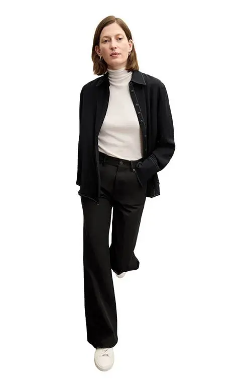 M.M.LAFLEUR Milo Wide-leg Jean - Black