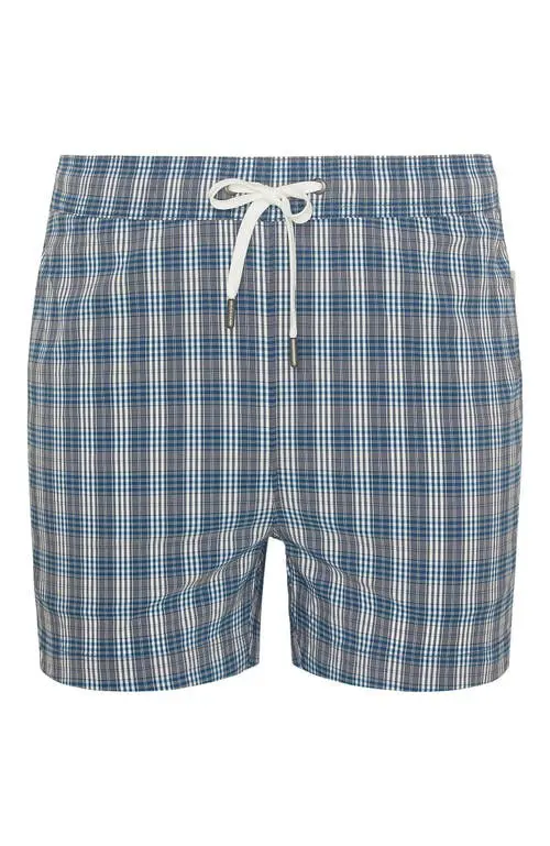Onia Charles 4" Swim Trunk - Blue/white Mult