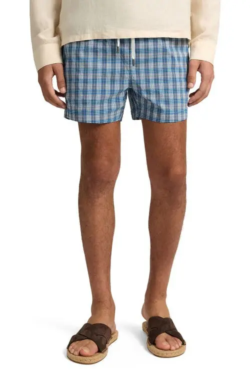 Onia Charles 4" Swim Trunk - Blue/white Mult