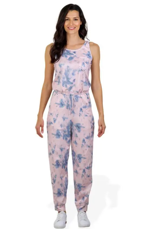 MIA BELLE GIRLS Tie-dye Jumpsuit - Pink