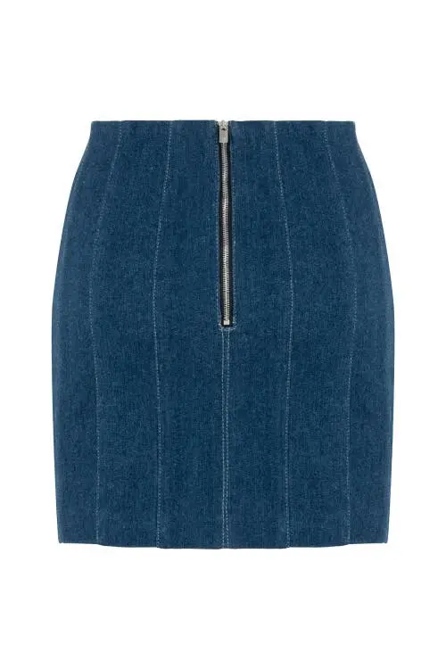 JENDUE Sosa Denim Mini Skirt