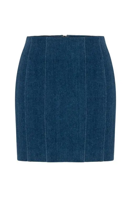 JENDUE Sosa Denim Mini Skirt