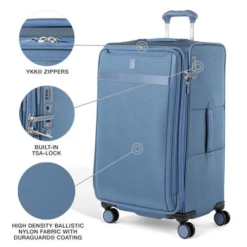 TRAVELPRO Versapack + Lightweight Softside Expandable 29" Large Check In Spinner Luggage - Elemental Blue