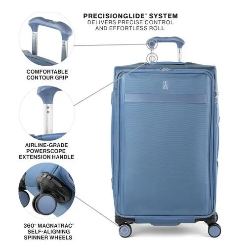 TRAVELPRO Versapack + Lightweight Softside Expandable 29" Large Check In Spinner Luggage - Elemental Blue
