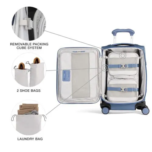 TRAVELPRO 20" Compact Carry-on Expandable Spinner Luggage - Elemental Blue