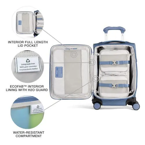 TRAVELPRO 20" Compact Carry-on Expandable Spinner Luggage - Elemental Blue