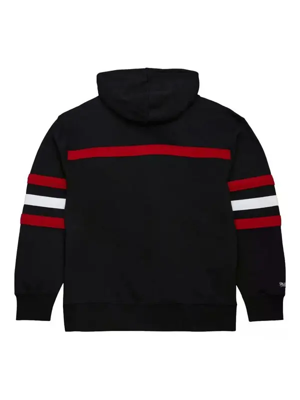 Mitchell & Ness Nba Vintage Logo Bulls Hoodie - Black