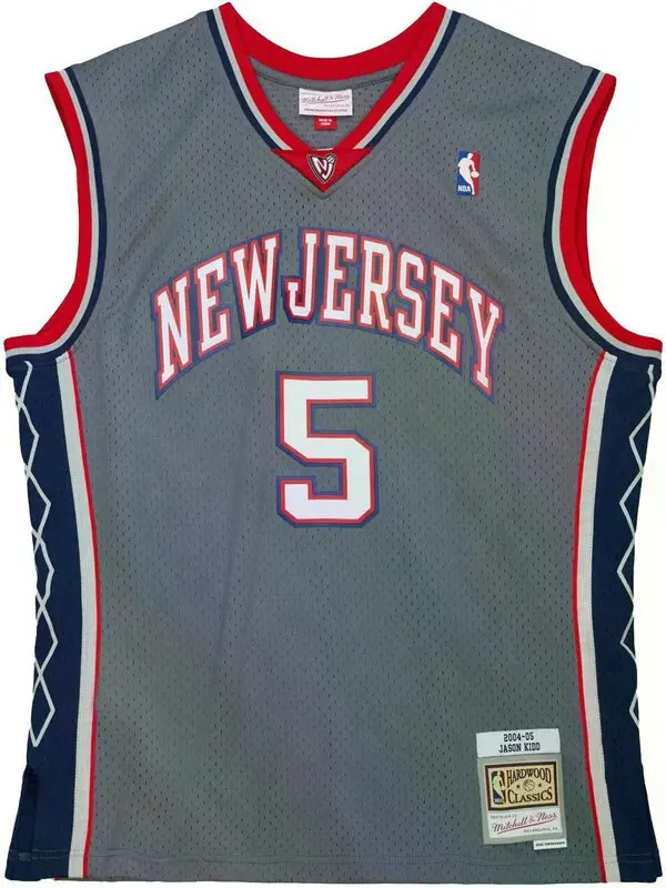 Mitchell & Ness Nba Alternate Nets 2004 Jason Kidd Jersey - Grey