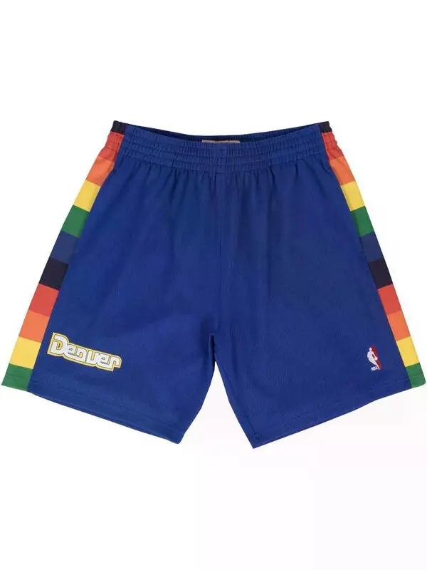 Mitchell & Ness 1991/92 Denver Nuggets Swingman Basketball Shorts - Blue