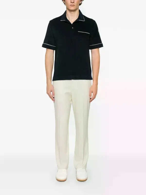 Moncler Textured Polo Shirt