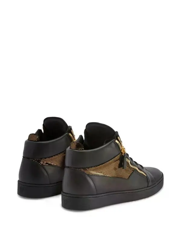 GIUSEPPE ZANOTTI Kriss Leather Sneakers - Black