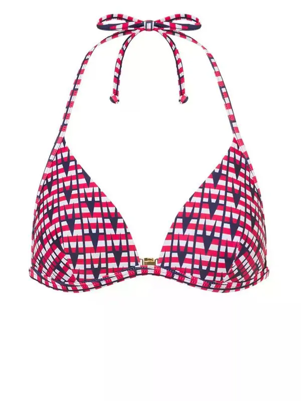 Moschino Print Bikini Top - Blue