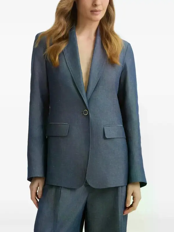 Liu Jo Logo-plaque Blazer - Blue