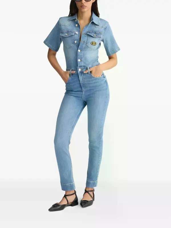 Liu Jo Denim Jumpsuit In Blue 48% Off Editorialist