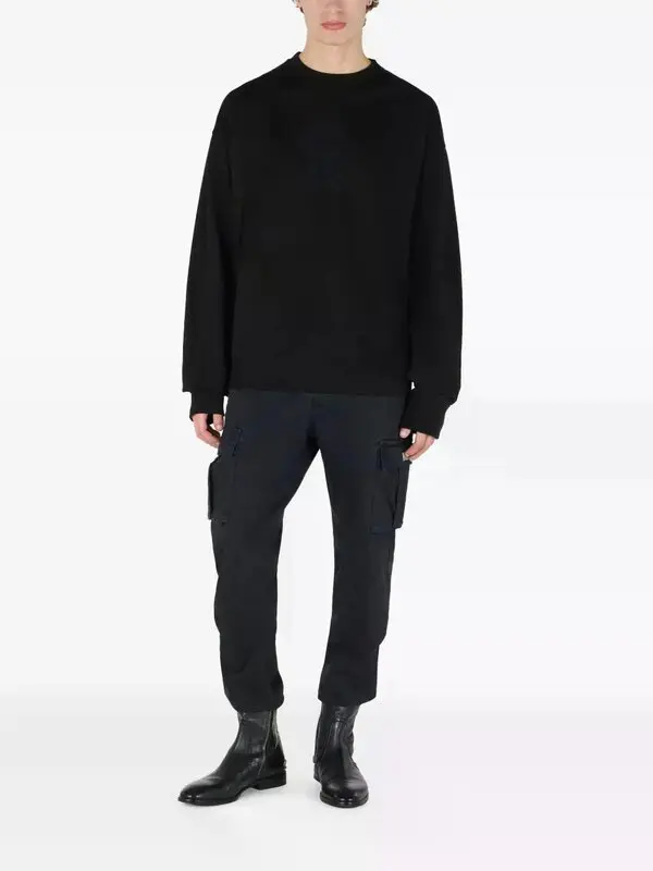 Roberto Cavalli Logo-embroidered Sweatshirt - Black