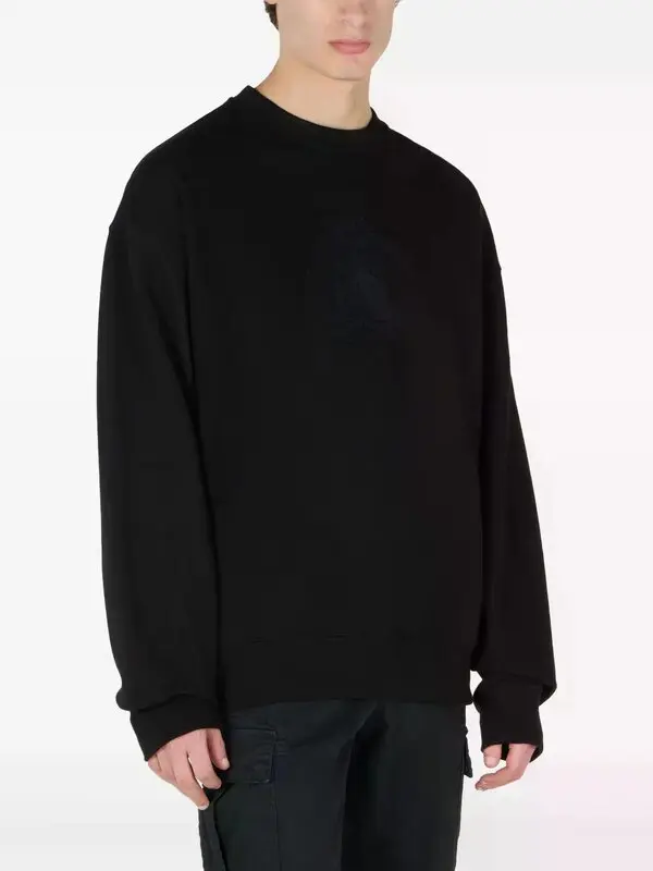 Roberto Cavalli Logo-embroidered Sweatshirt - Black