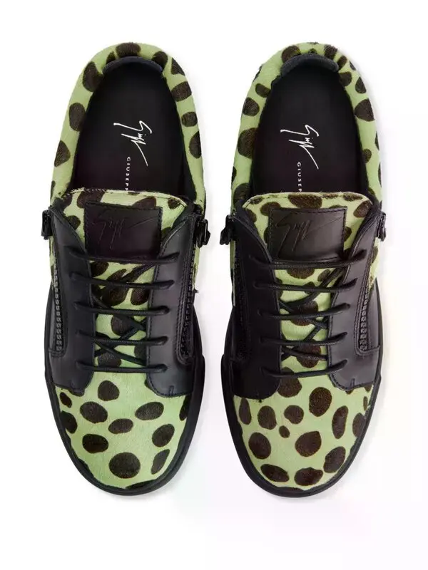 GIUSEPPE ZANOTTI Frankie Double-zip Low-top Sneakers - Black