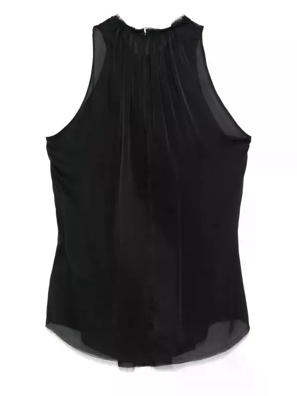 Balmain Silk Sleeveless Blouse