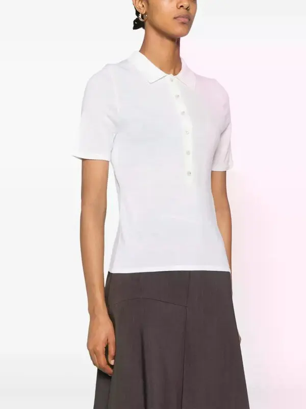 ALLUDE Virgin Wool Polo Top