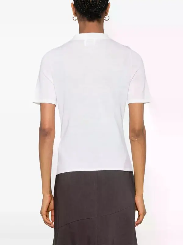 ALLUDE Virgin Wool Polo Top