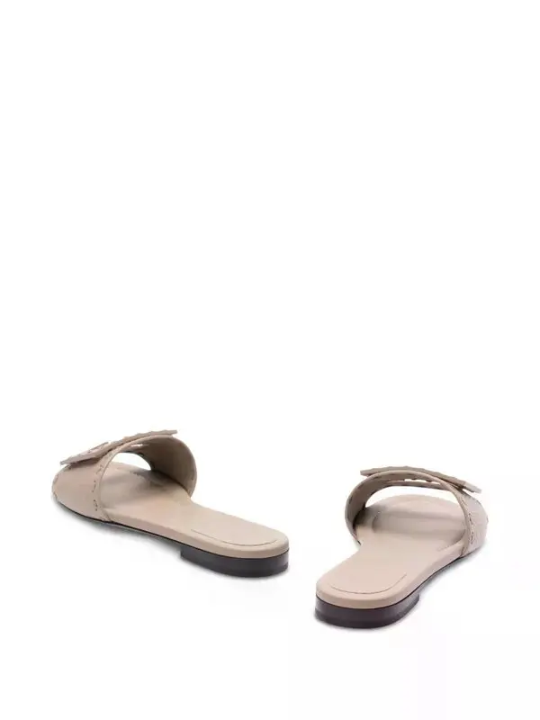Fendi Logo Slides Sandals - Pink