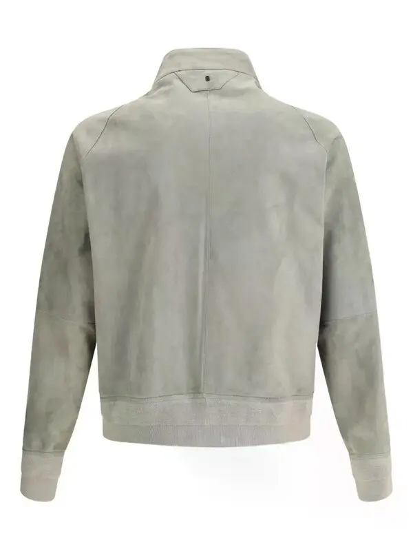 SALVATORE SANTORO Suede Bomber Jacket