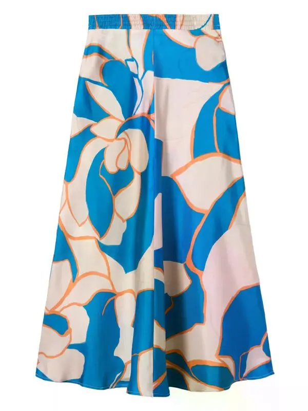 La DoubleJ X Mother Lungomare Midi Skirt - Neutrals