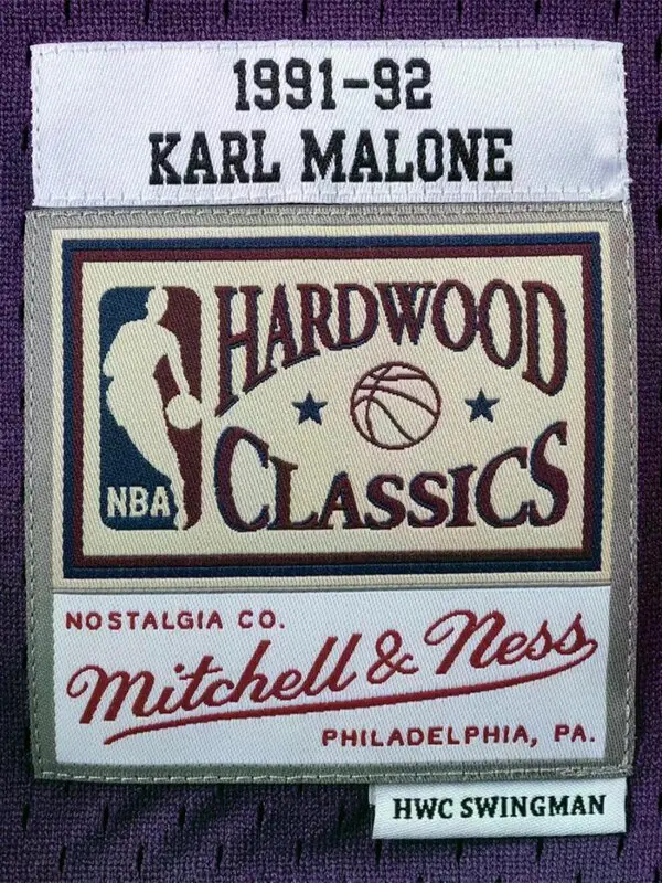 Mitchell & Ness Nba Utah Jazz 91 Karl Malone Swingman Jersey - Purple