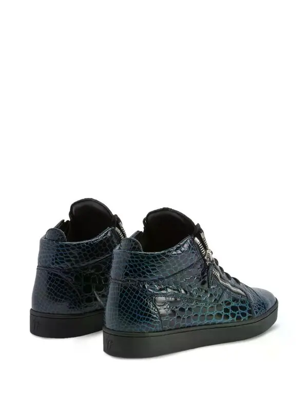 GIUSEPPE ZANOTTI Kriss Crocodile-effect Sneakers